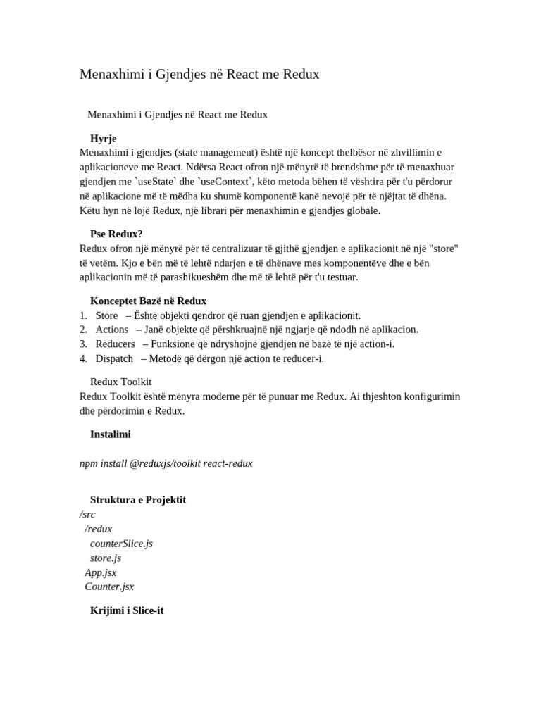 Leksion Redux React | PDF