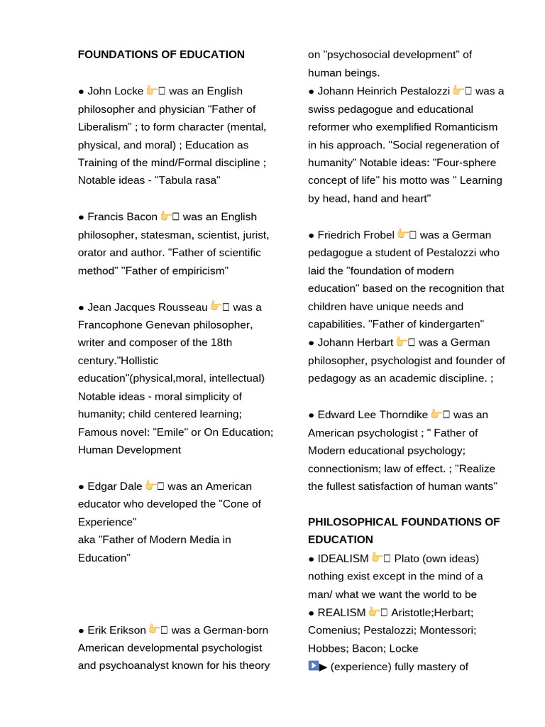 Foundations of Education Overview | PDF | Psychology | Poetry