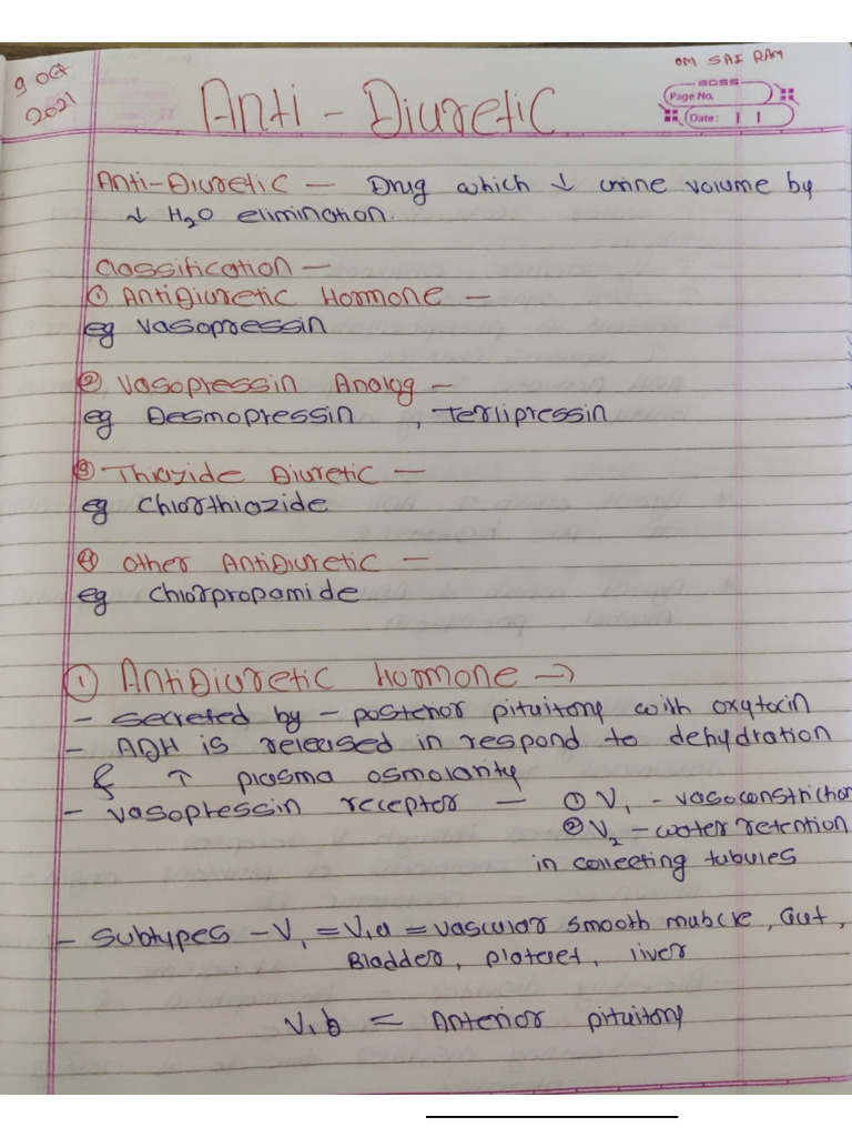 Anti Diuretic | PDF