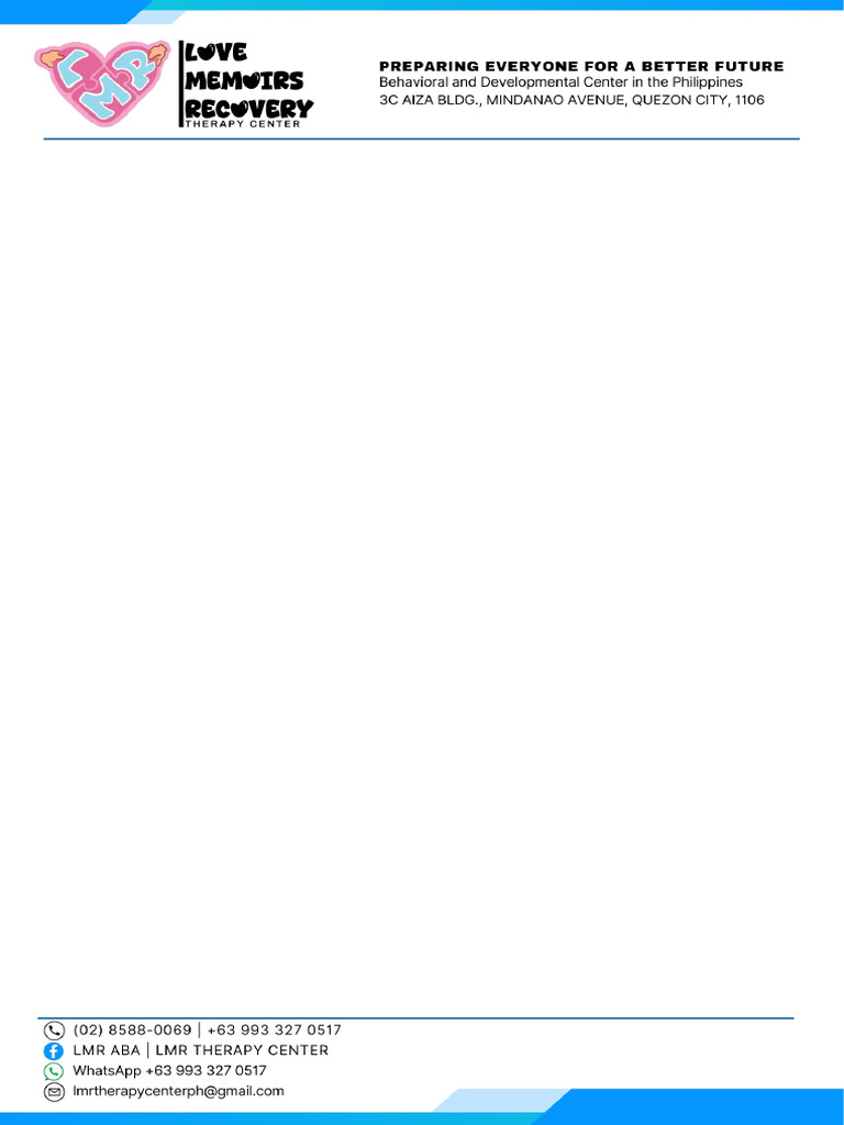 LMR Report Doc Template | PDF