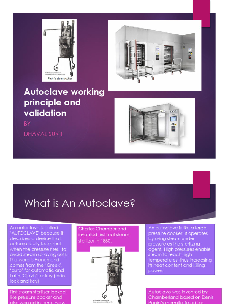 Autoclave Working Principle and Validation | PDF | Sterilization (Microbiology) | Steam
