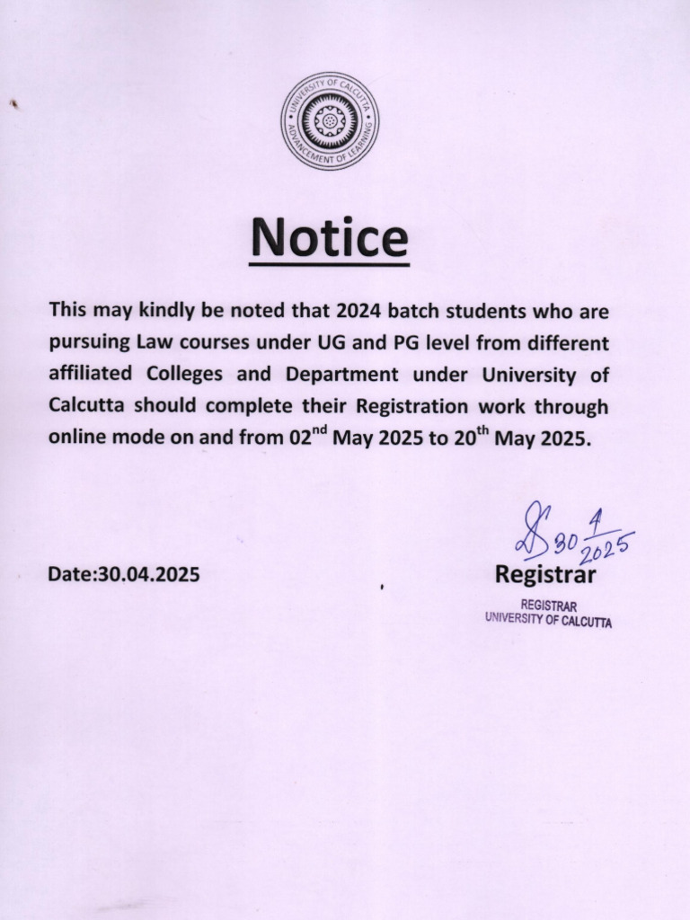 Law Clg Student Rgstrn | PDF