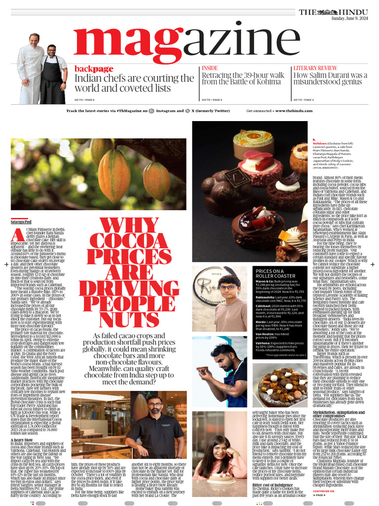 Sunday the Hindu Magazine | PDF | Chocolate | Cocoa Bean
