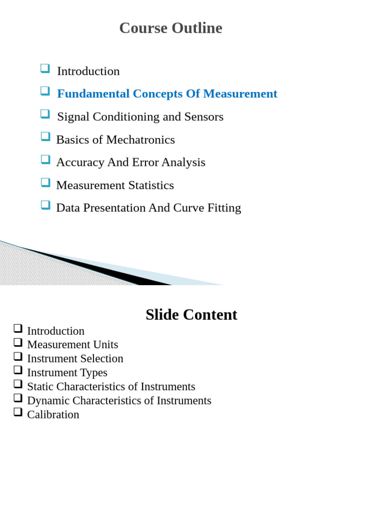 B. Fundamental Concepts of Measurement | PDF | Calibration | Accuracy And Precision