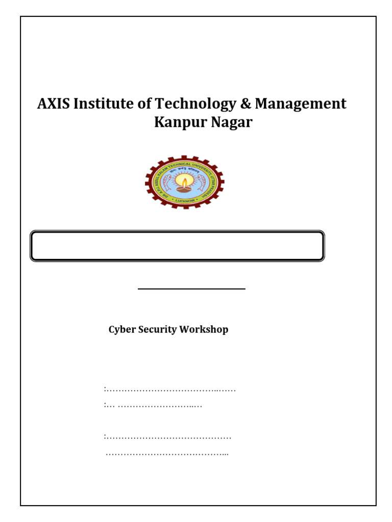 AXIS Cyber-Security-Workshop-Lab-Manual-Bcs453 | PDF | World Wide Web | Internet & Web