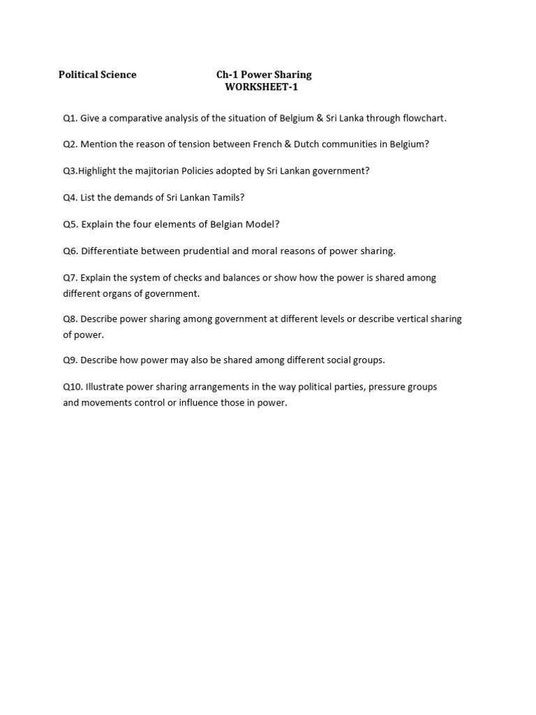 Revision 1 Power Sharing Assignment | PDF