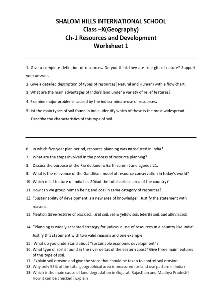 10 GWS Resource and Development | PDF