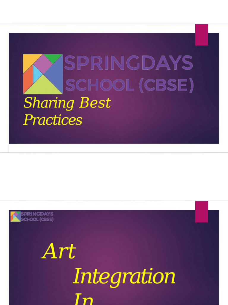 Art Integration Best Practices in Education | PDF | The Arts