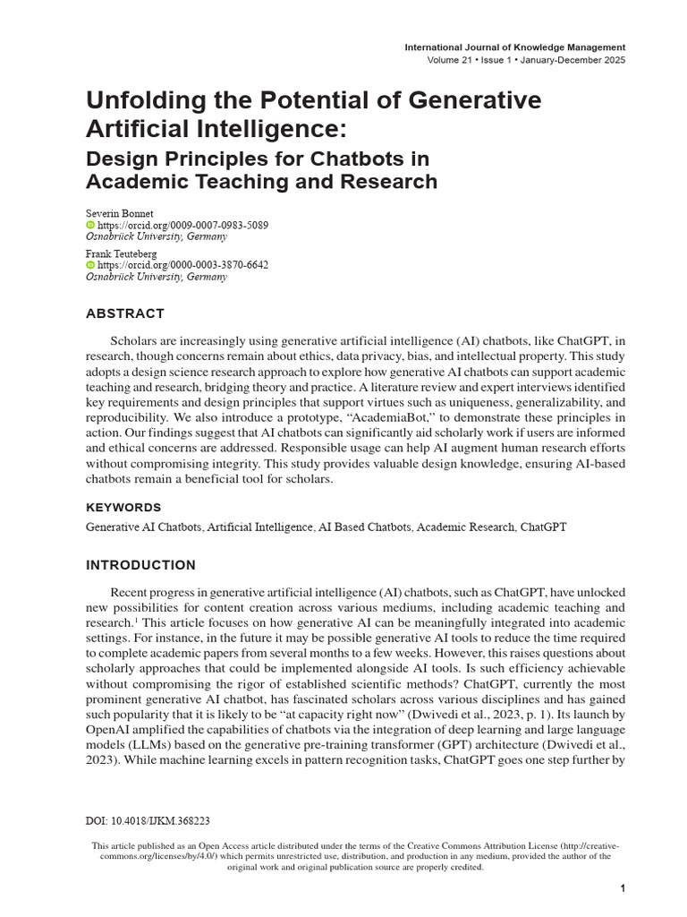 Unfolding The Potential of Generative Artificial I | PDF | Artificial Intelligence ...