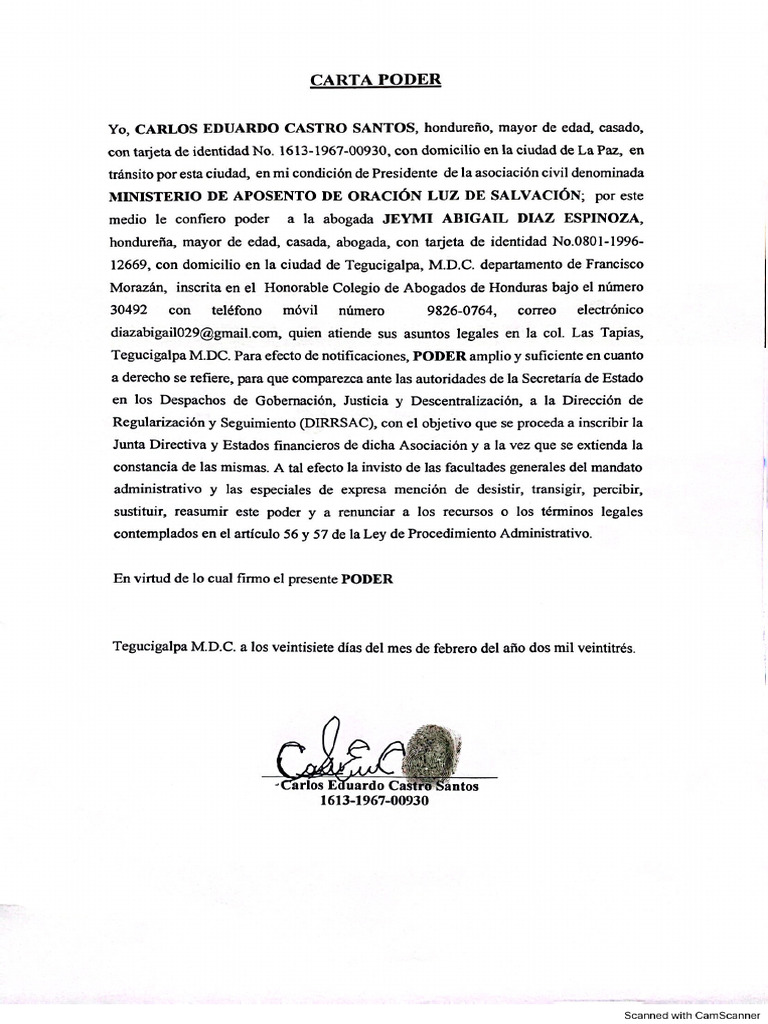 Carta Poder | PDF