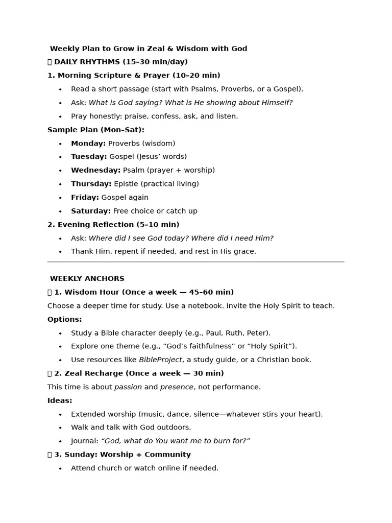 Zeal and Wisdom With God | PDF