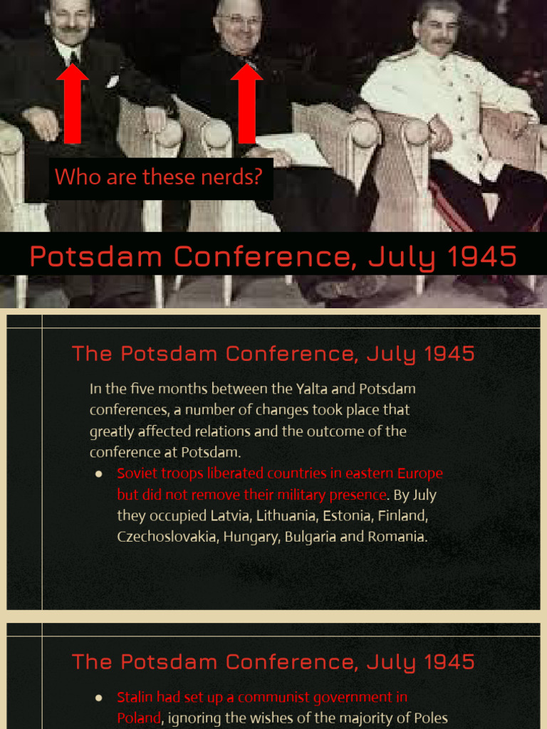 Potsdam Conference: July 1945 Outcomes | PDF | Aftermath Of World War ...