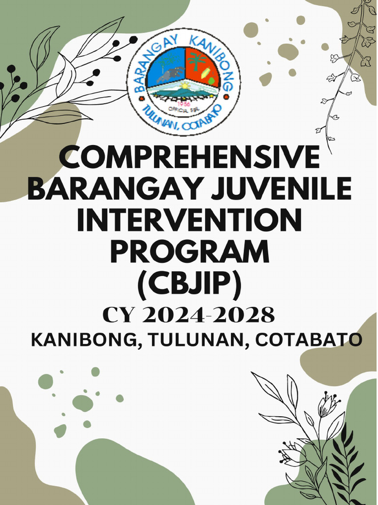Comprehensive Barangay Juvenile Intervention Program 2024 Kanibong ...