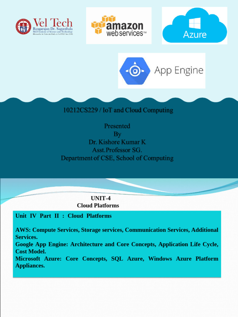 Unit-4 - Cloud Computing Platforms | PDF | Cloud Computing | Software As A Service