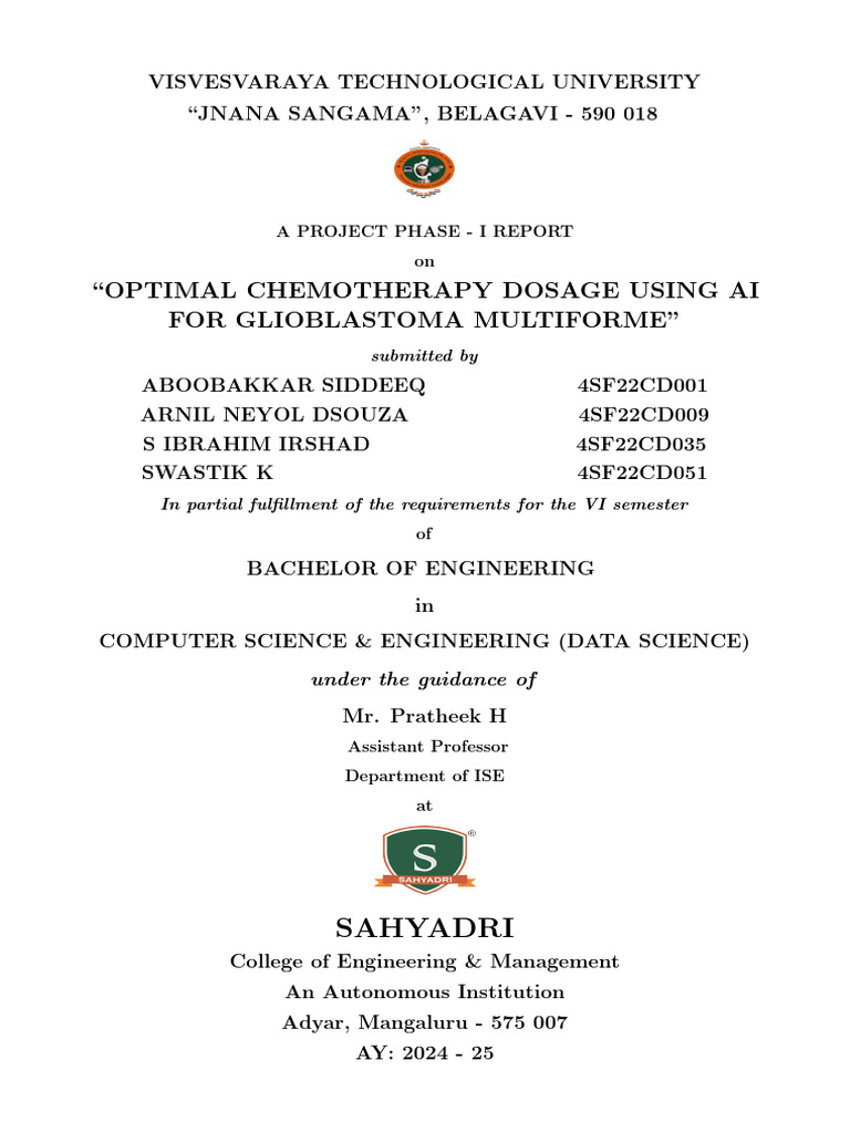 2022 26 Project Phase I Report Latex Template New 1 | PDF