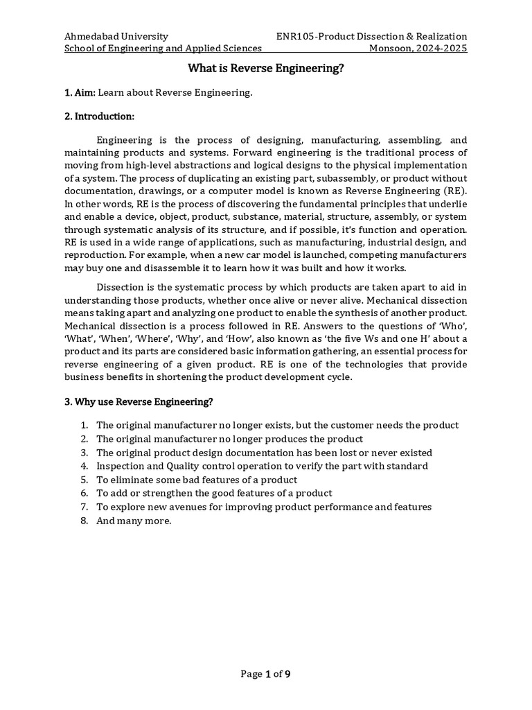 What Is Reverse Engineering | PDF | Welding | Construction