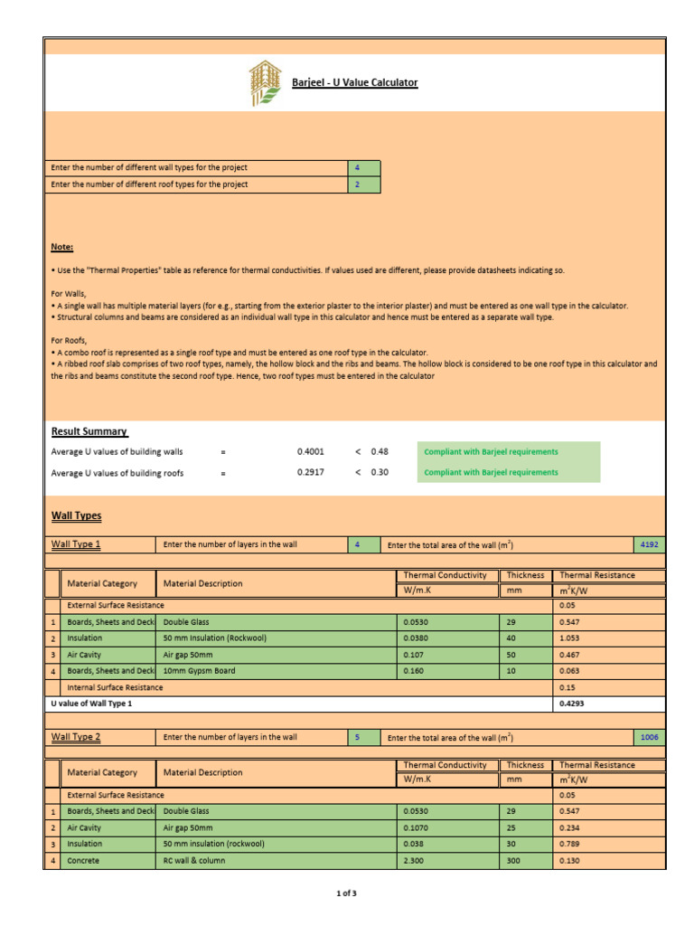 Barjeel Tool V-2.04-19-09-2021 - PV | PDF | Roof | Architectural Elements