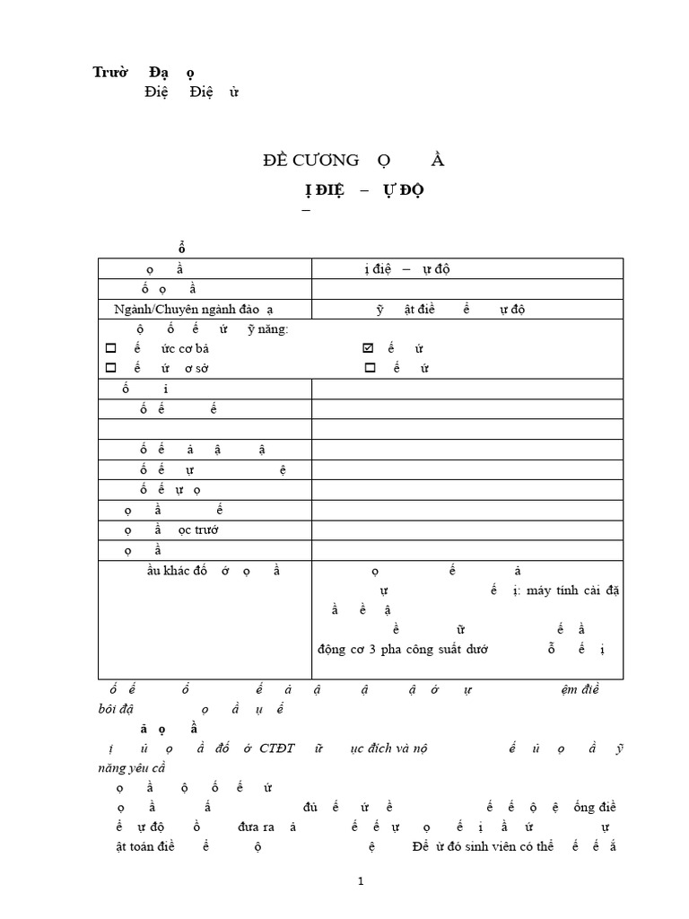 CDIO -Trang Bị Điện - Tự Động Hóa | PDF
