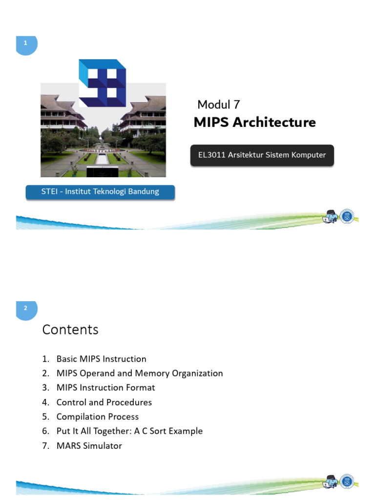EL3011---7-MIPS-Architecture | PDF | Computer Architecture | Computing