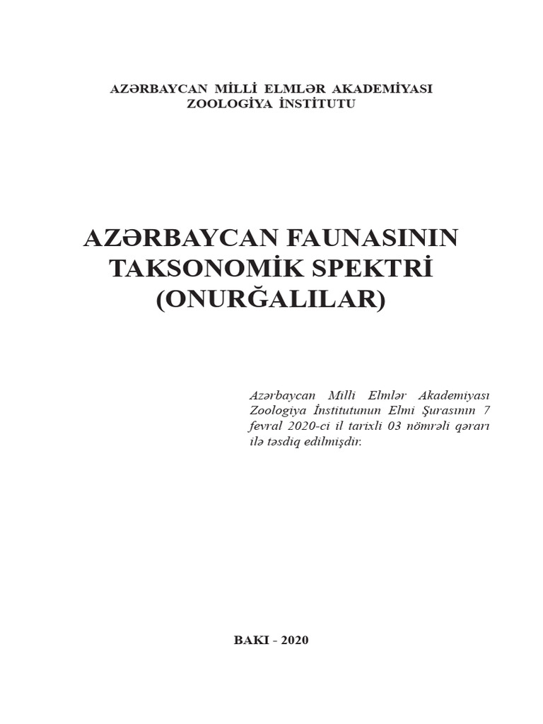 Taksonomik Spektr | PDF