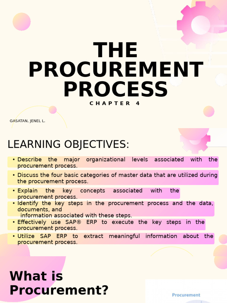 The Procurement Process | PDF | Procurement | Pricing