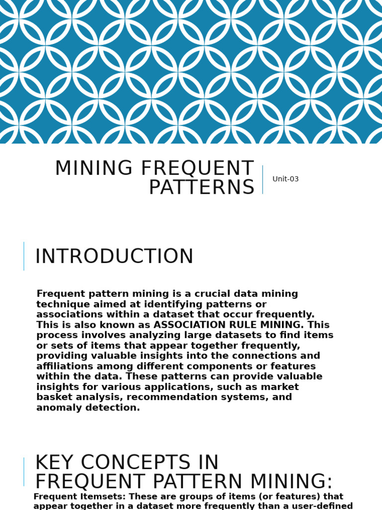 Data Mining Frequent Patterns | PDF | Applied Mathematics | Data Analysis