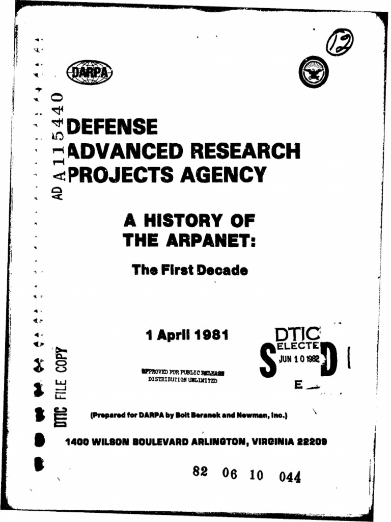 A History of The ARPANet | PDF