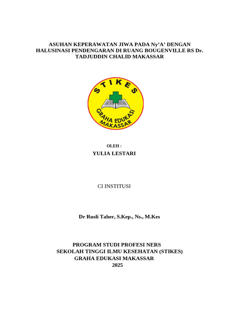 Yulia Lestari Askep Halusinasi | PDF
