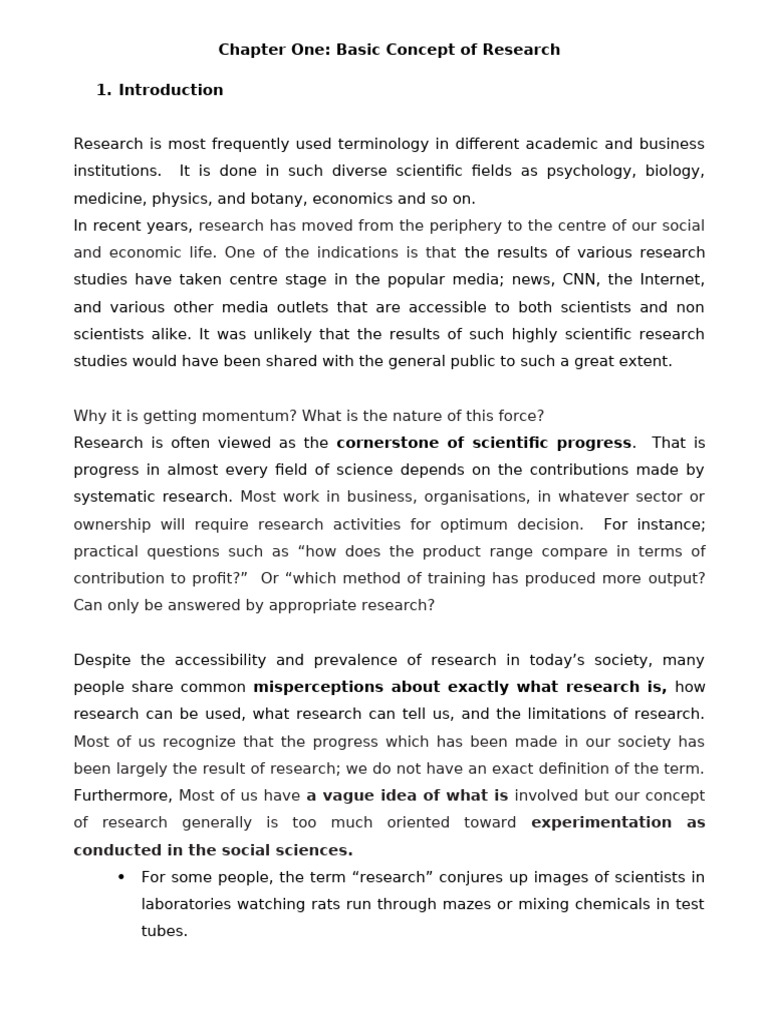 Research Chapter One New | PDF | Quantitative Research | Methodology