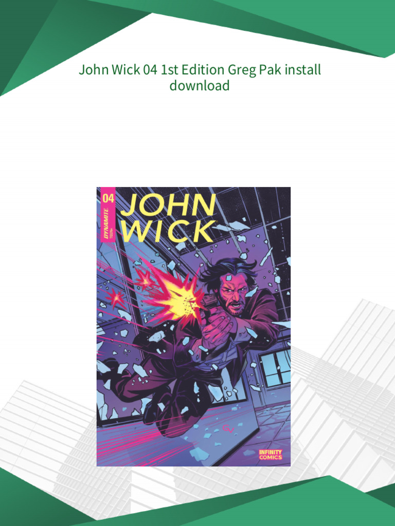 John Wick 04 1st Edition Greg Pak Download | PDF