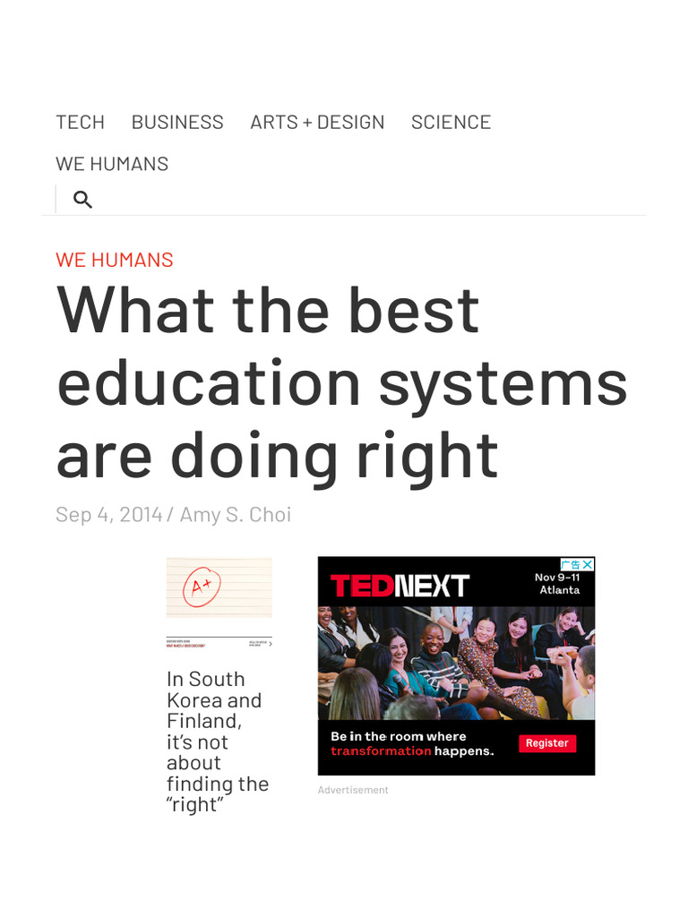What The Best Education Systems Are Doing Right | PDF | Teachers | Finland