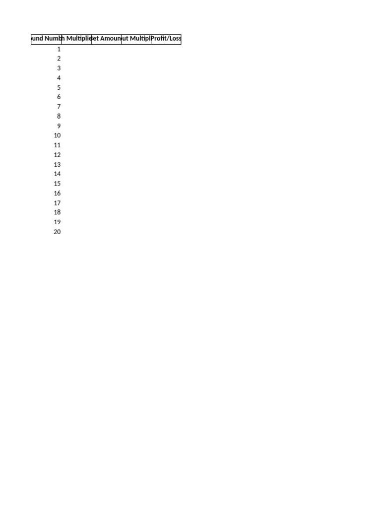 Crash Game Calculator Overview | PDF