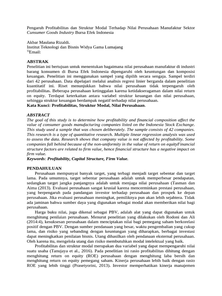 Artikel Skripsi Akbar Revisi Ke 4 | PDF