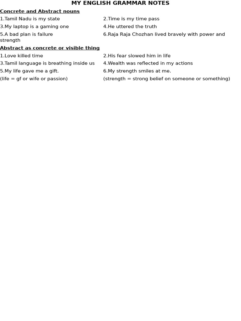 My English Grammar Notes | PDF