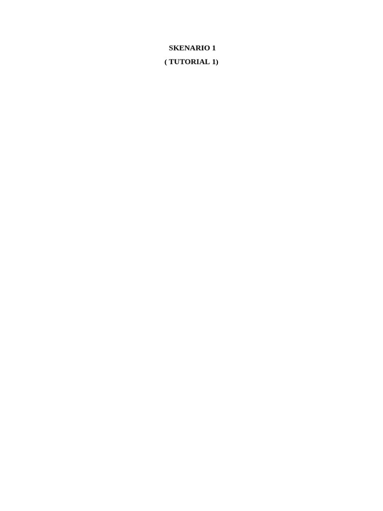 Hasil Tutorial PBL 1 | PDF