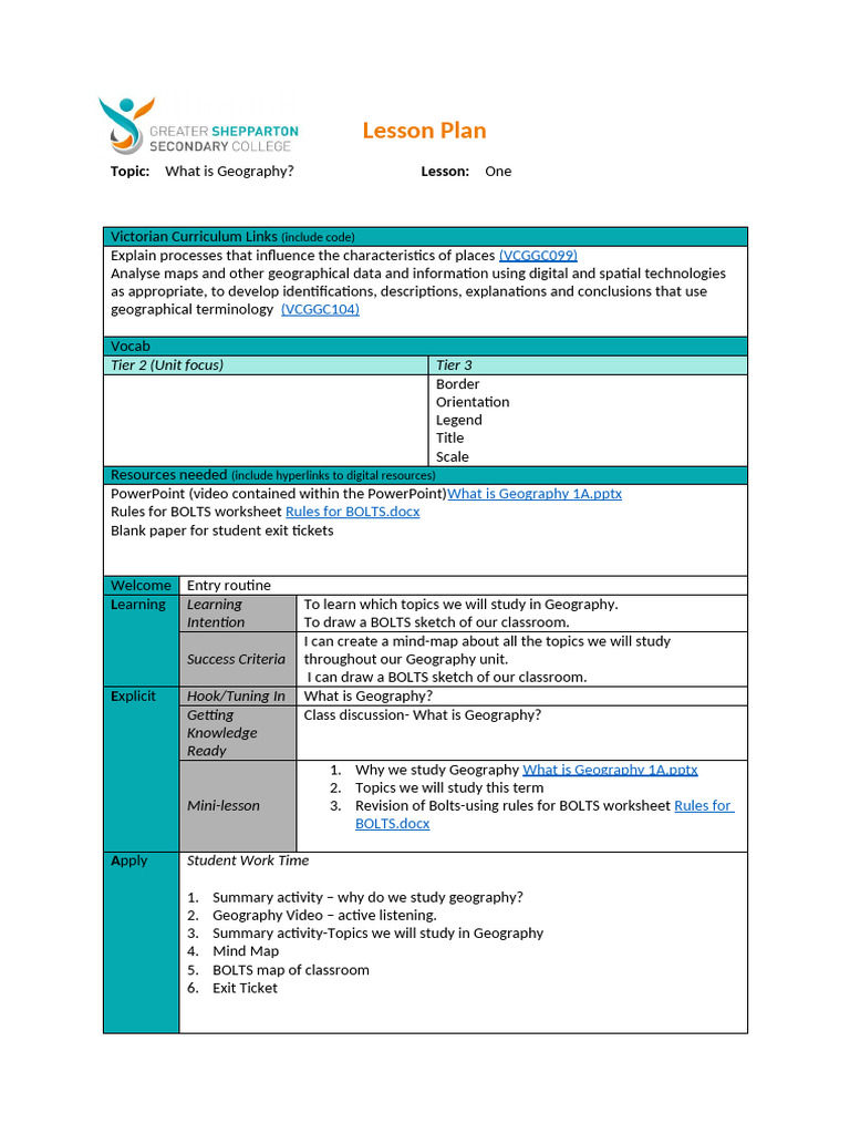Introduction To Geography 1A | PDF | Geography | Map