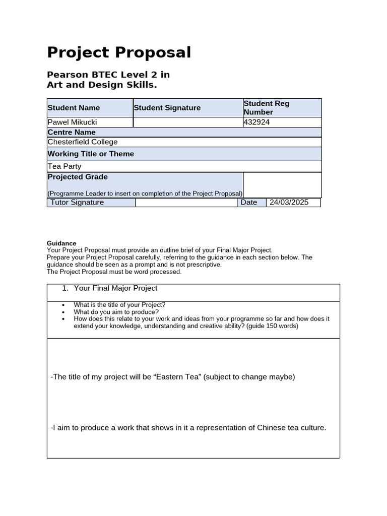 Project Proposal Level 2 FMP | PDF | Learning | Cognition