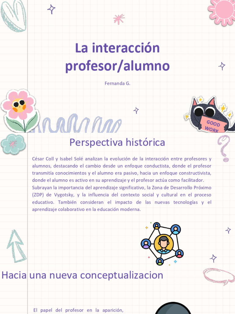 Interaccion Profesor Alumno | PDF | Aprendizaje | Enseñando