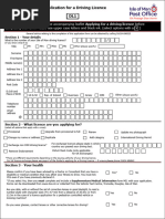 Driving Licence Application Form D401 | PDF | Driver's License | Truck