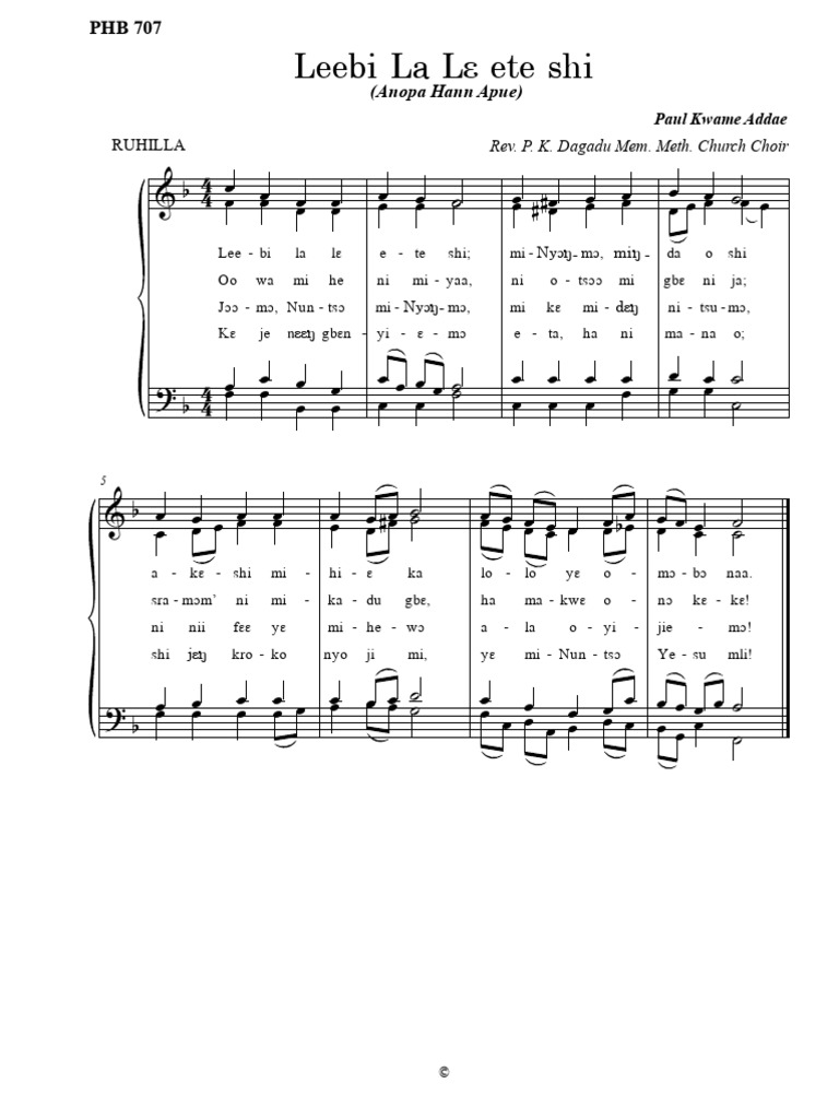 Leebi La Le Ete Shi (Phb 707) - Paul | PDF