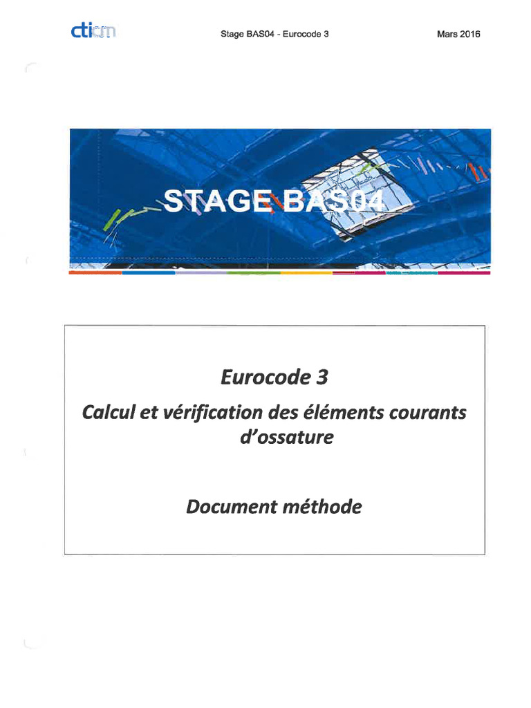EUROCODE 3 - Document Méthode | PDF