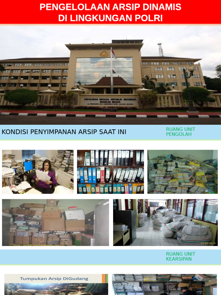 Paparan Pengelolaan Arsip Dinamis Fix | PDF