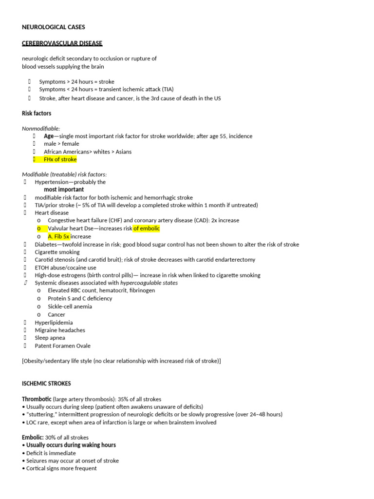 Stroke Bspt2 | PDF | Stroke | Neurological Disorders