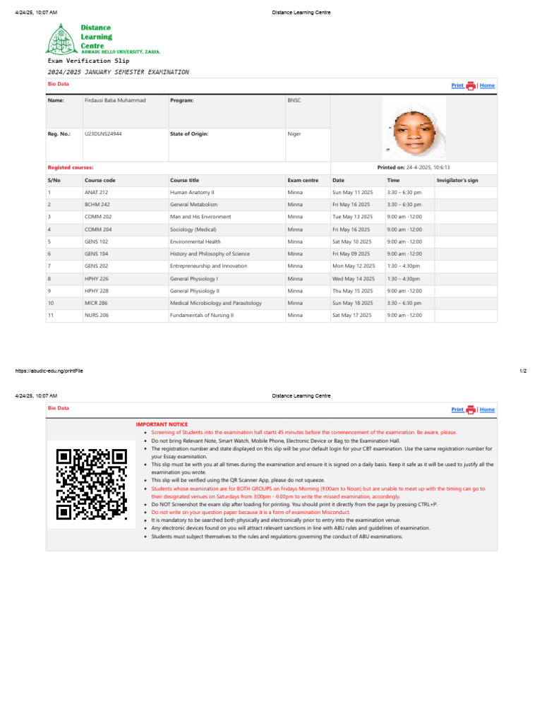 Distance Learning Centre | PDF