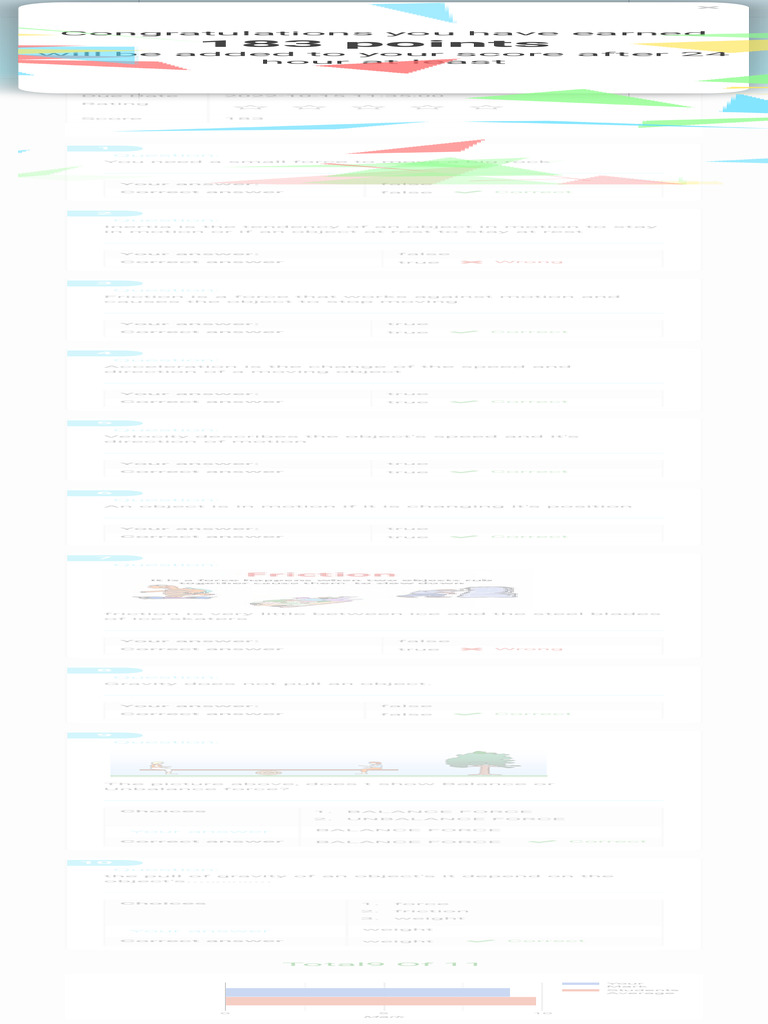 Science Forces and Motion | PDF | Force | Weight