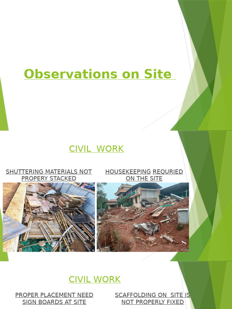 Observations On Site | PDF