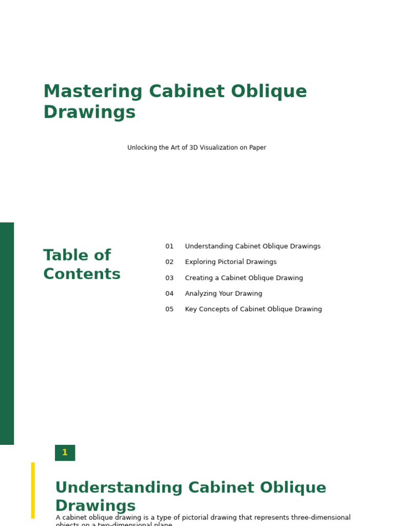 Cabinet Oblique Drawings | PDF | Drawing | 3 D Computer Graphics