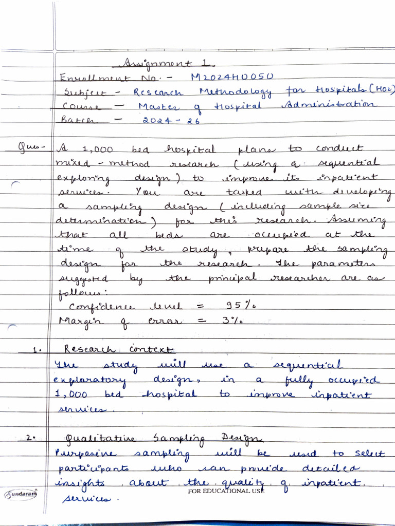 HO2 Assignment 1 | PDF