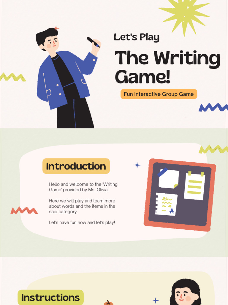 Let's Play: The Writing Game! | PDF