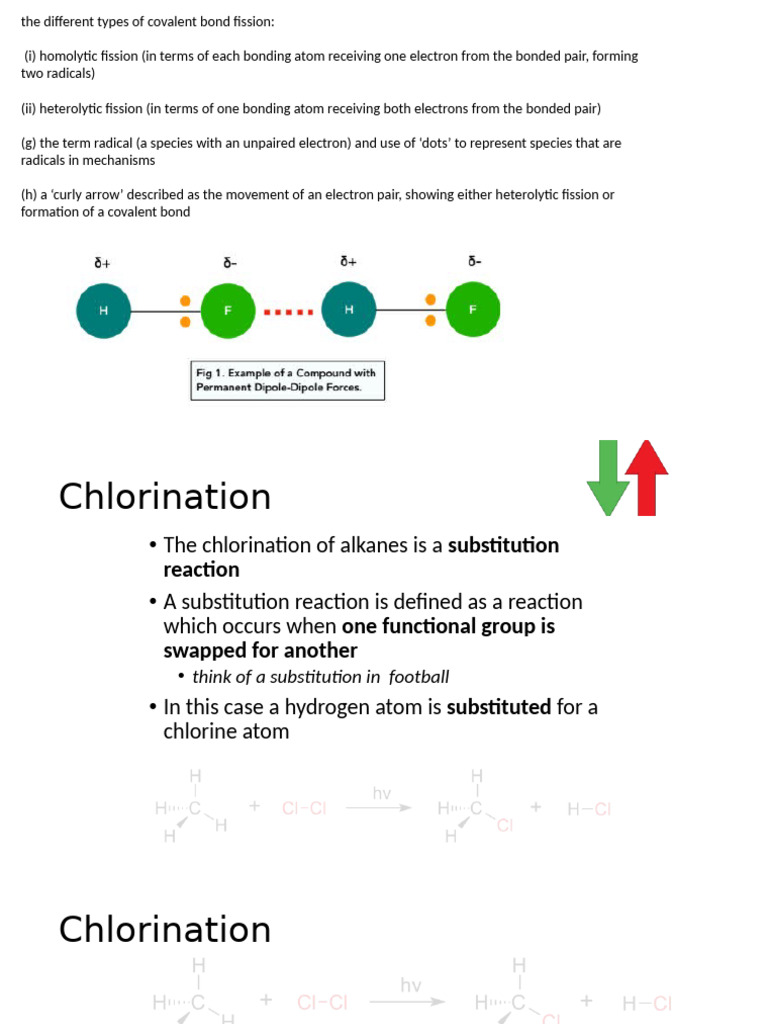 Chlorination and Free Radical Mechanism | PDF | Radical (Chemistry ...